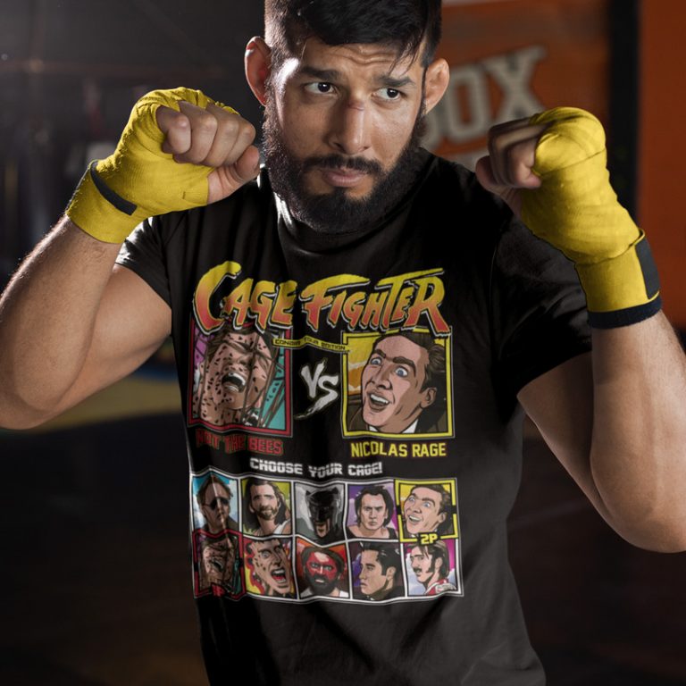 Nicolas Cage Fighter Conair Tour Edition T-Shirt - Retro Design Co.