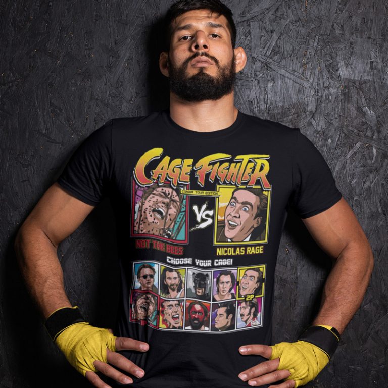 Nicolas Cage Fighter Conair Tour Edition T-Shirt - Retro Design Co.