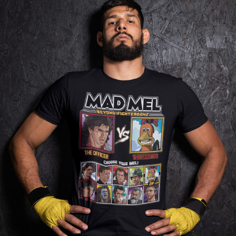 Mel Gibson Fighter - Lethal Weapon vs Chicken Run T-Shirt