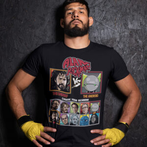 Alan Rickman Robin Hood vs Hitchhikers Guide to the Galaxy T-Shirt